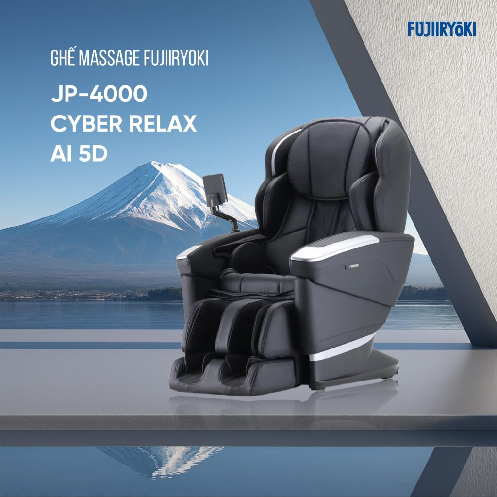 Ghế Massage Cao Cấp Nhật Bản AI Fujiiryoki Cyber-Relax JP-4000 ...